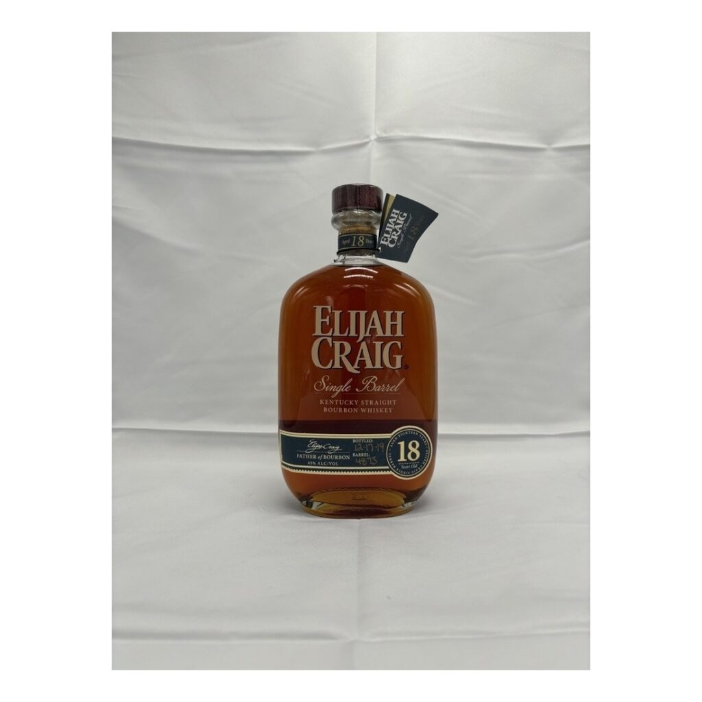 NV Heaven Hill Elijah Craig 18 Year Old Single Barrel Bourbon 1x750ml ...